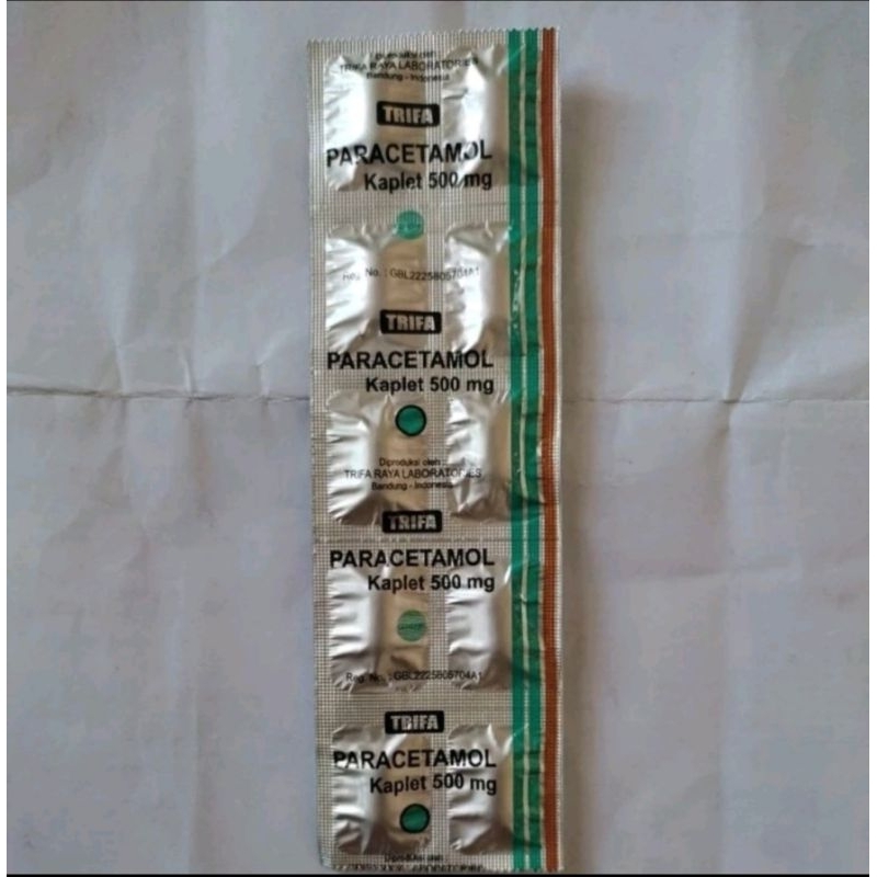 Jual TRIFA PARACETAMOL 500 MG 1 STRIP | Shopee Indonesia