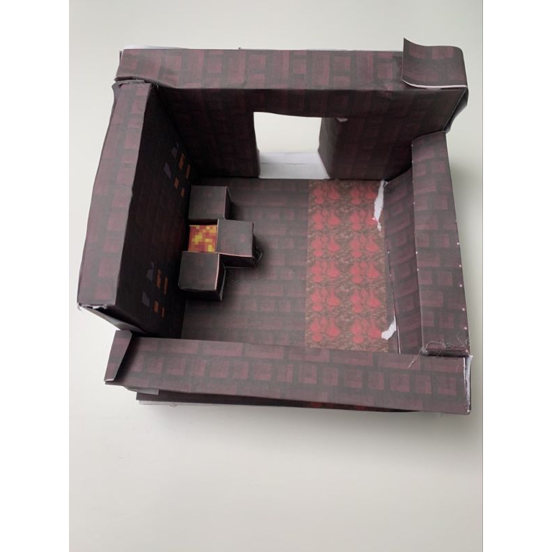 Jual Lembaran pola papercraft nether fortress minecraft (PP-A17 ...