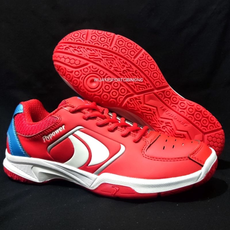 Jual Sepatu bulu tangkis sepatu badminton flypower kalasan 06 merah ...