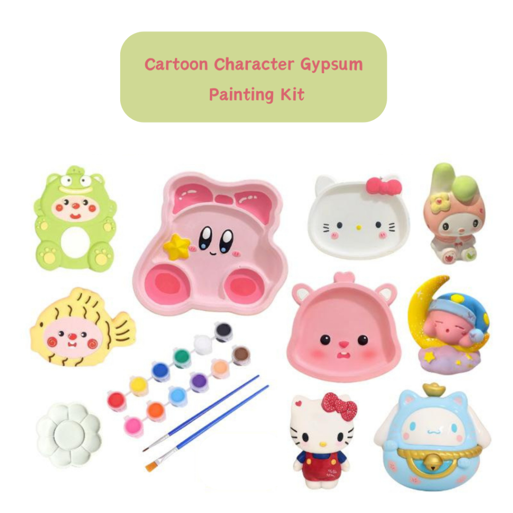 Jual [HARU] Cartoon Character DIY Gypsum Painting Kit Set DIY Sanrio ...