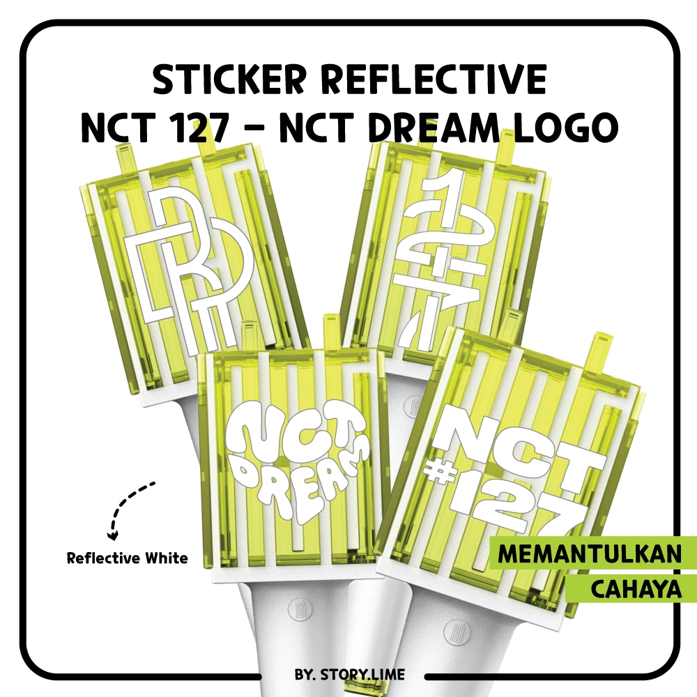 Jual Sticker NCT 127, NCT Dream Logo Deco Reflective Kpop Decal for ...
