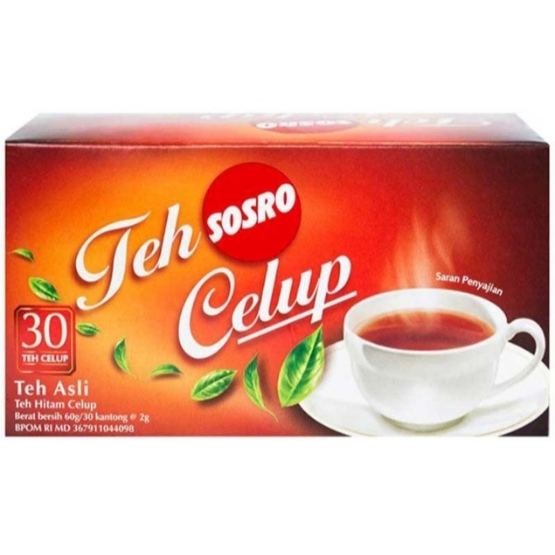 Jual Teh Celup Sosro 30's Teh Sosro Celup 30 Tea Bags Teh Sosro Celup ...