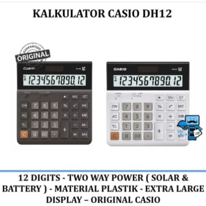 Jual CASIO DH12 MX12 CALCULATOR KALKULATOR DAGANG | Shopee Indonesia