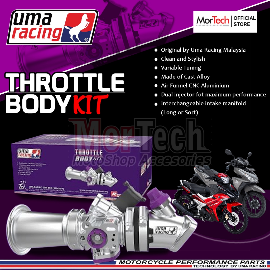 Jual Throttle Body Kit TB Uma Racing Original Malaysia Motor Matic ...