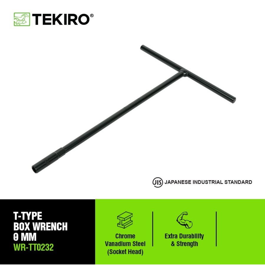 Jual Kunci T Sok 8mm Hitam TEKIRO WR-TT0232 T-Type Box Wrench Socket Cr ...