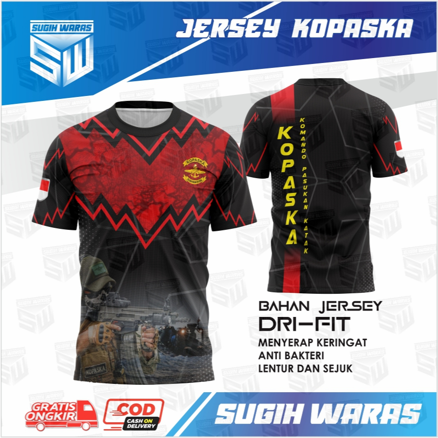 Jual JERSEY KOPASKA / JERSEY KOMANDO PASUKAN KATAK | Shopee Indonesia