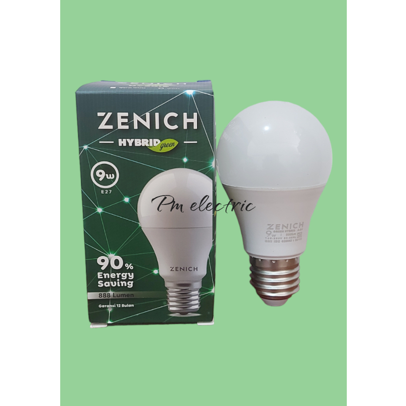 Jual LAMPU LED ZENICH HYBRID BULB 9 WATT GARANSI 1 TAHUN | Shopee Indonesia