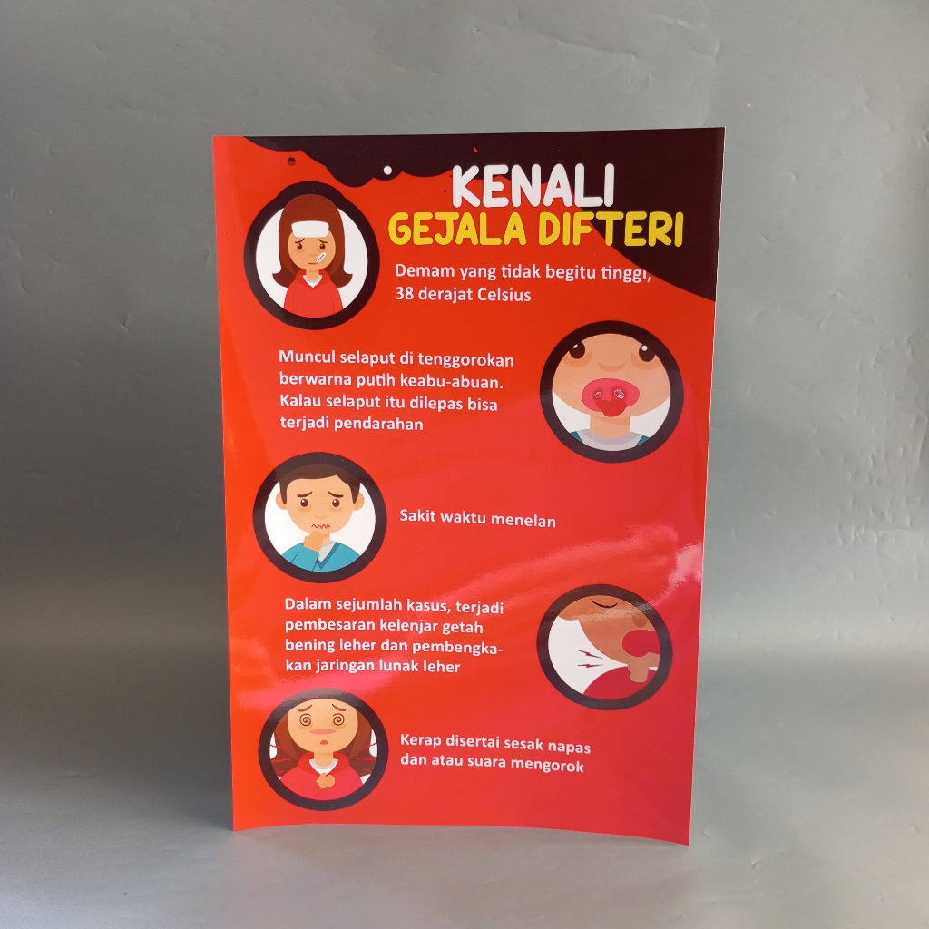 Jual Poster Kenali Gejala Difteri, Poster Kesehatan, Poster Difteri | Shopee Indonesia