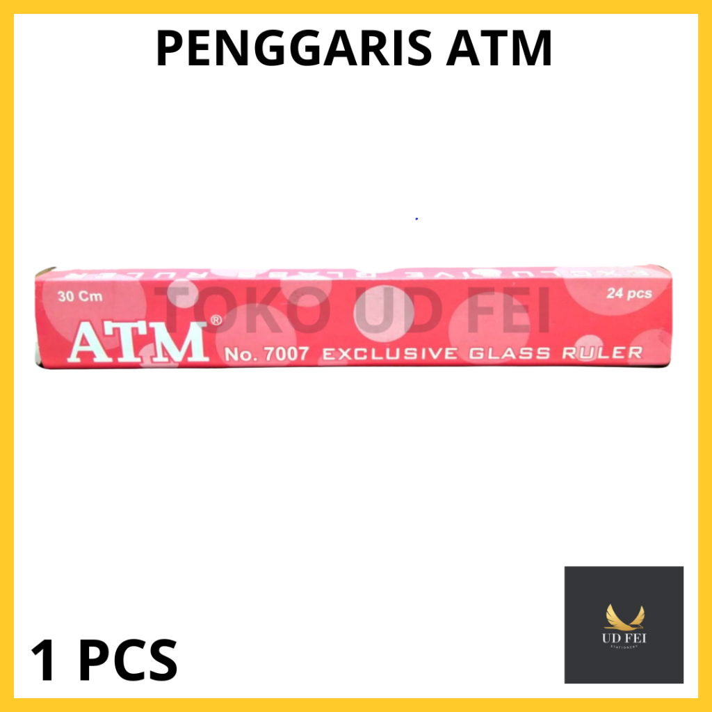 Jual (1 PCS) Penggaris ATM/ Garisan ATM/ Penggaris ATM 30 CM | Shopee Indonesia