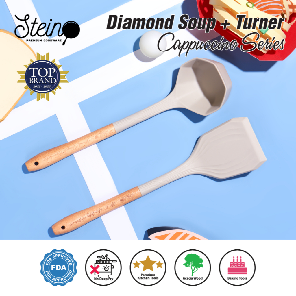 Jual STEIN Bundle Diamond Spatula Set (Soup + Turner) | Shopee Indonesia