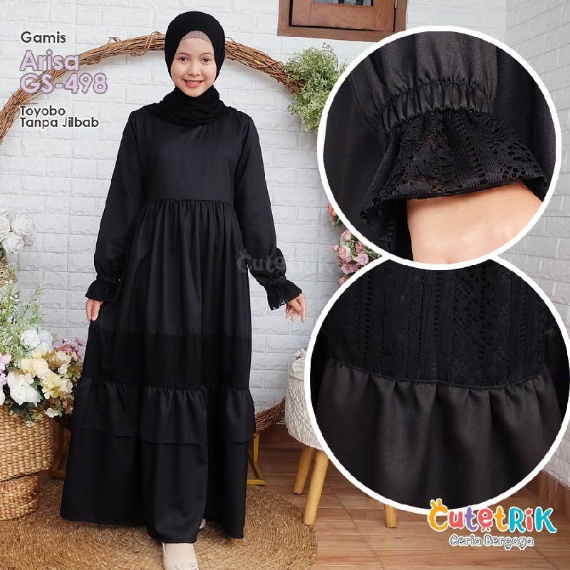 Jual Gamis Hitam Polos Remaja Gamis Anak Tanggung Terbaru2024 Gamis ...