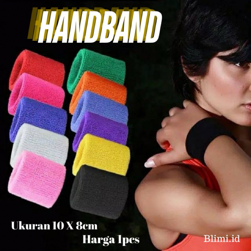 Jual Wrist Band Polos Wristband Handband Hand Band Wrist Handuk Arm Tangan 1pcs | Shopee Indonesia