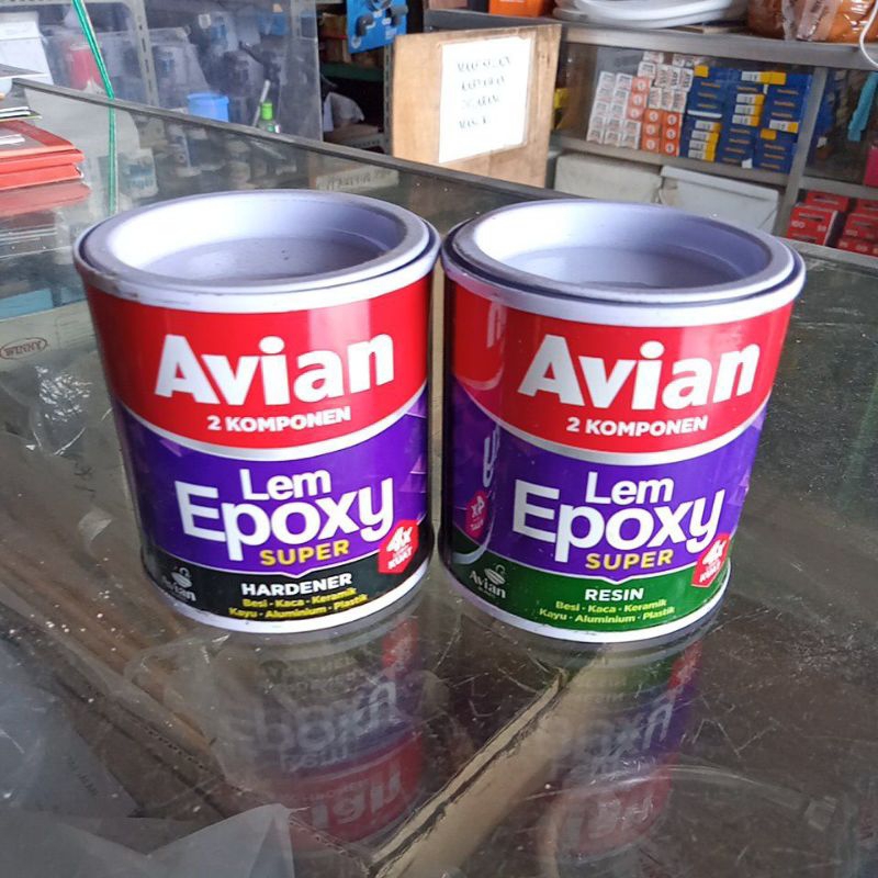 Jual lem epoxy avian (2 komponen) resin + hardener | Shopee Indonesia