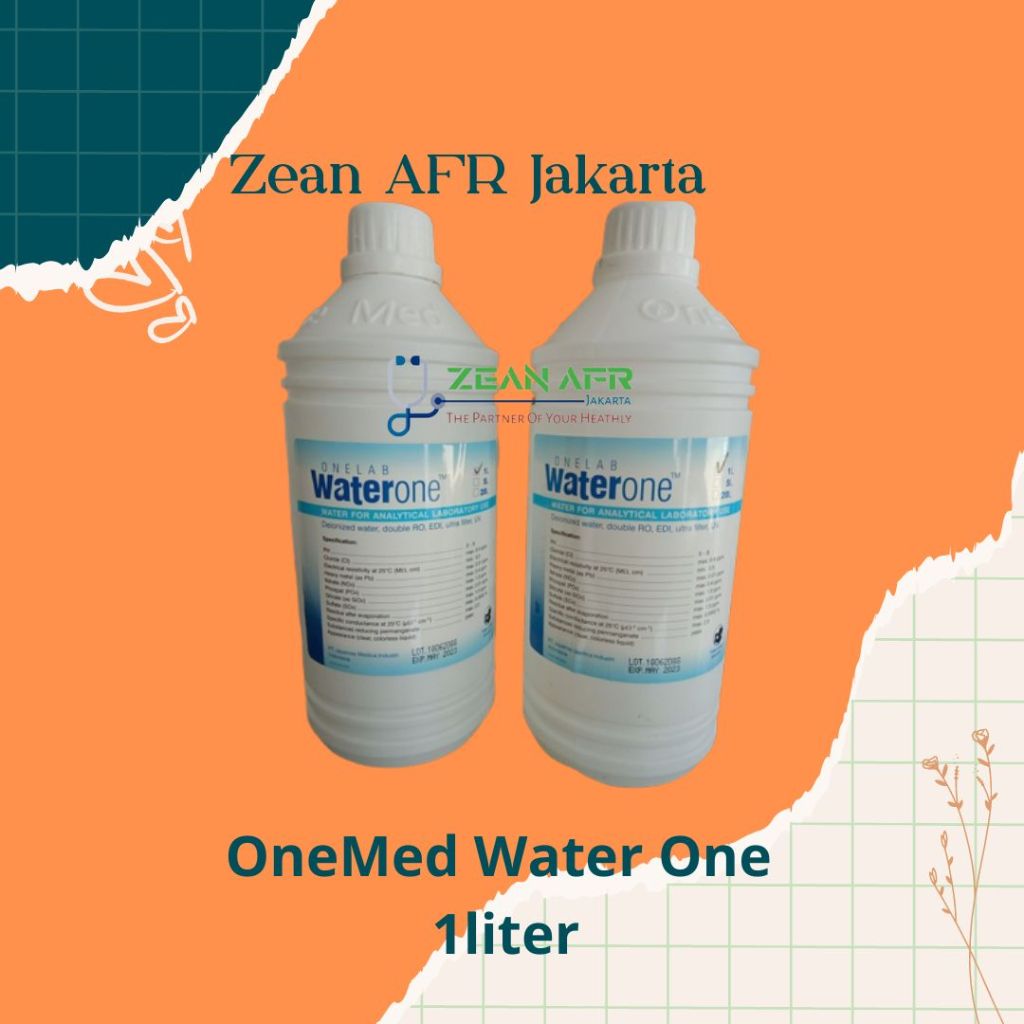 Jual OneMed Water One 1liter / Aquabidest 1000ml Onemed | Shopee Indonesia