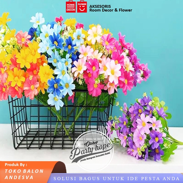 Jual Bunga Krisan / bunga artificial Buket bunga / room dekor bunga ...