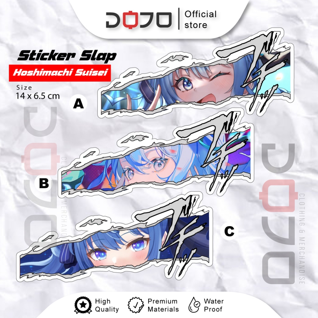Jual Sticker VINYL anime Vtuber Hoshimachi Suisei Hololive sticker ...