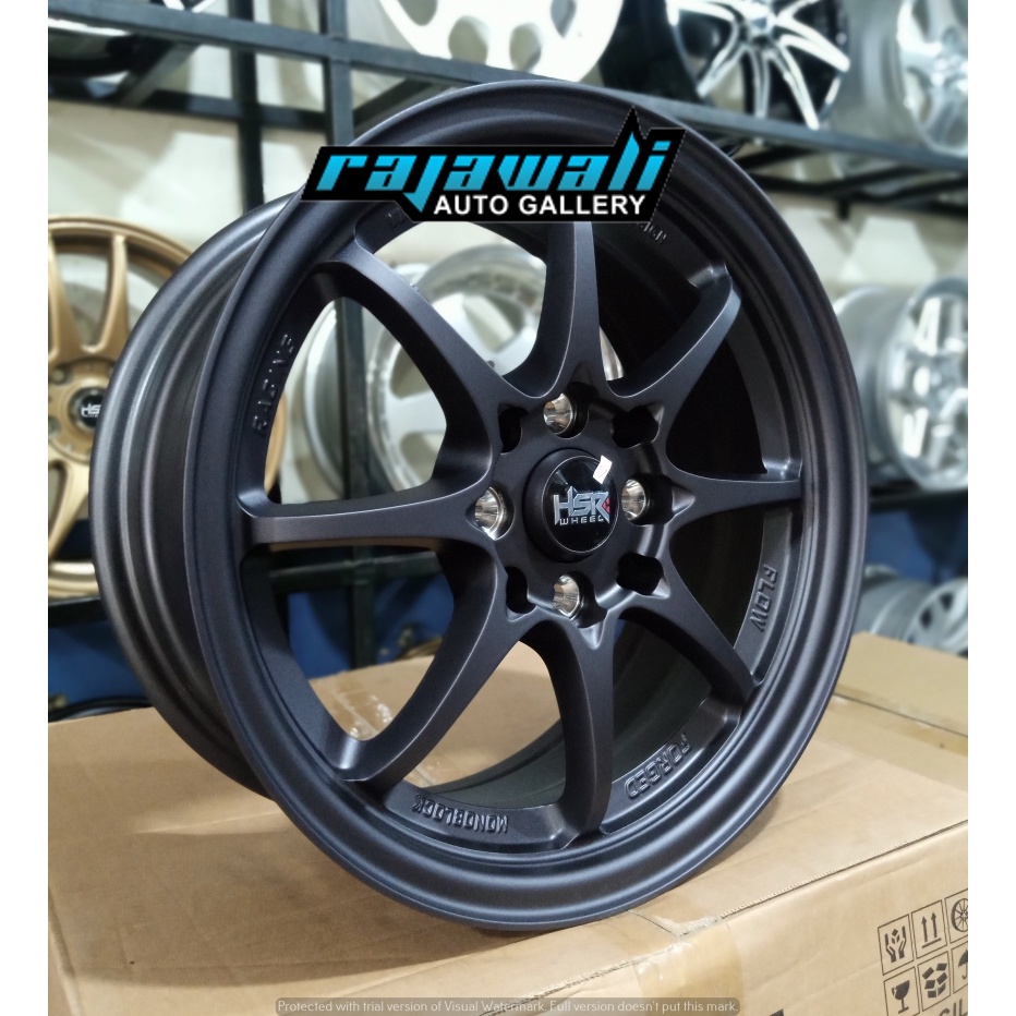 Jual VELG MOBIL MURAH RING 15 R15 HSR HIROSHIMA GREY DOFF UNTUK AVANZA XENIA JAZZ AGYA AYLA ...