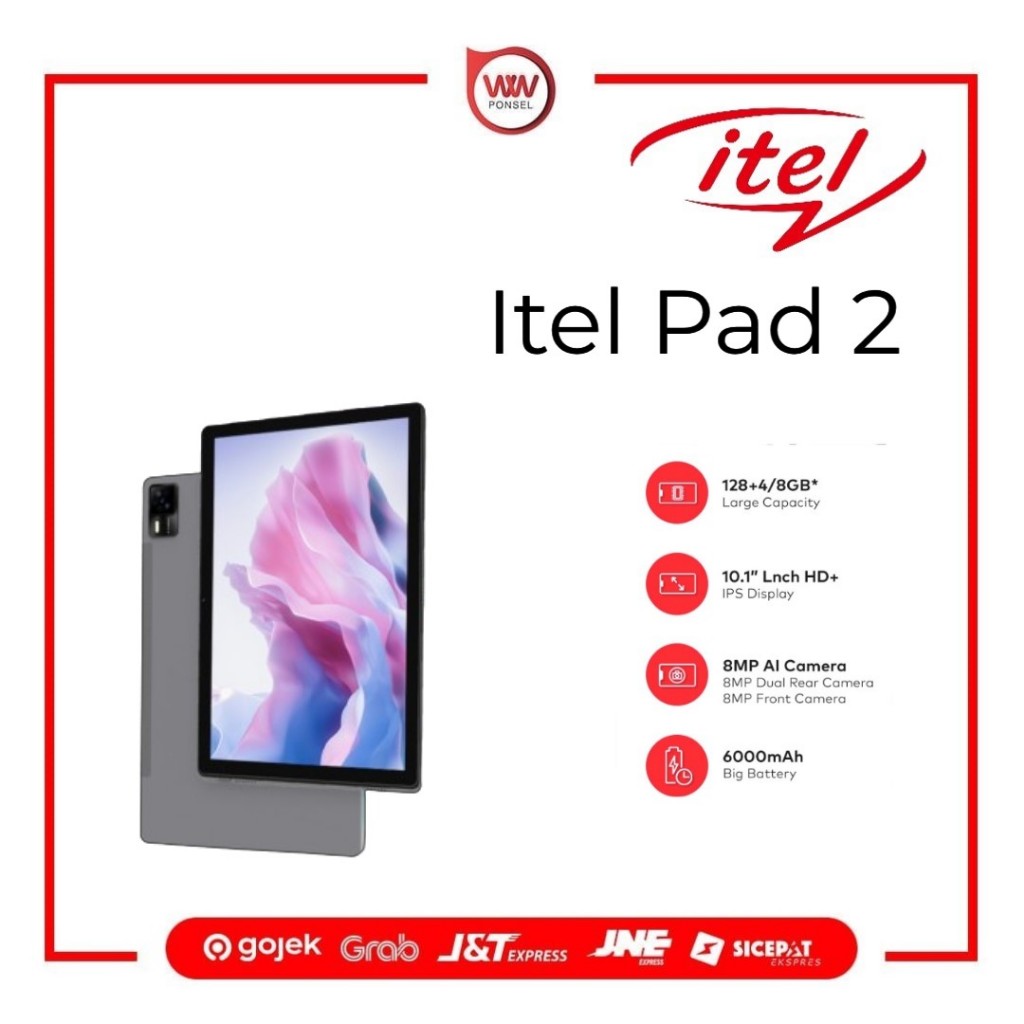 Jual Hp Itel Pad 2 LTE Ram 4GB Internal 128GB Garansi Resmi | Shopee ...