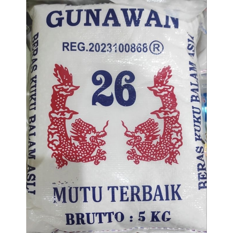 Jual Beras Gunawan super KKB kuku balam asli cap naga 5 kg /10 kg | Shopee Indonesia