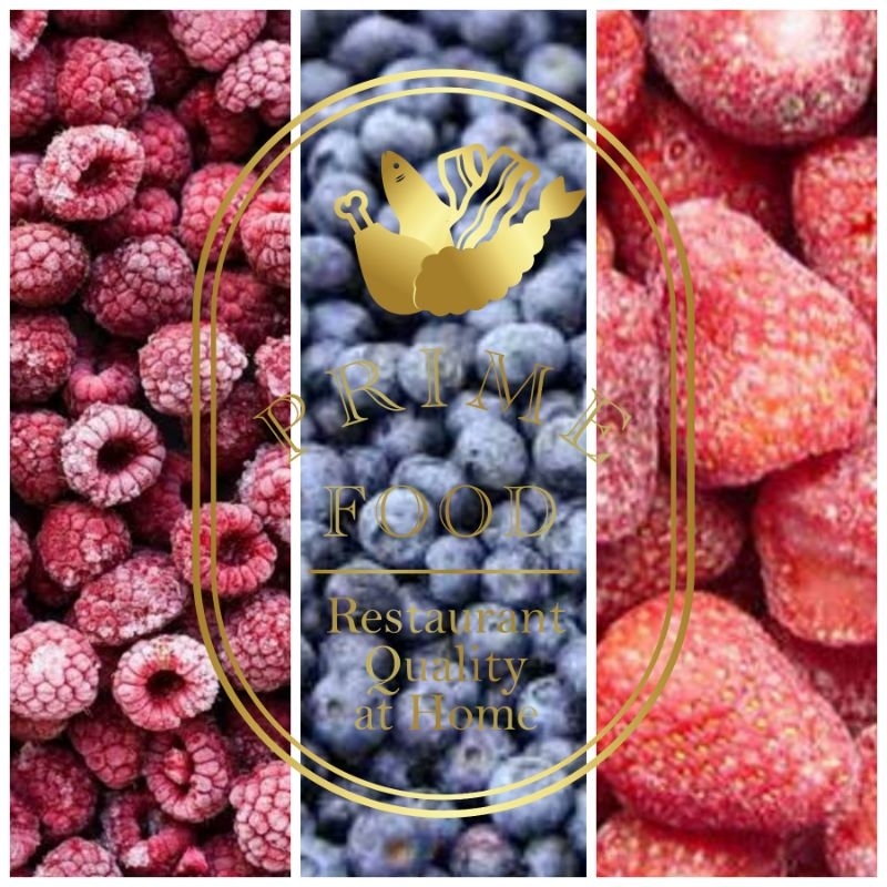 Jual Buah Strawberry Blueberry Raspberry frozen 1kg / 500gr cocok untuk ...