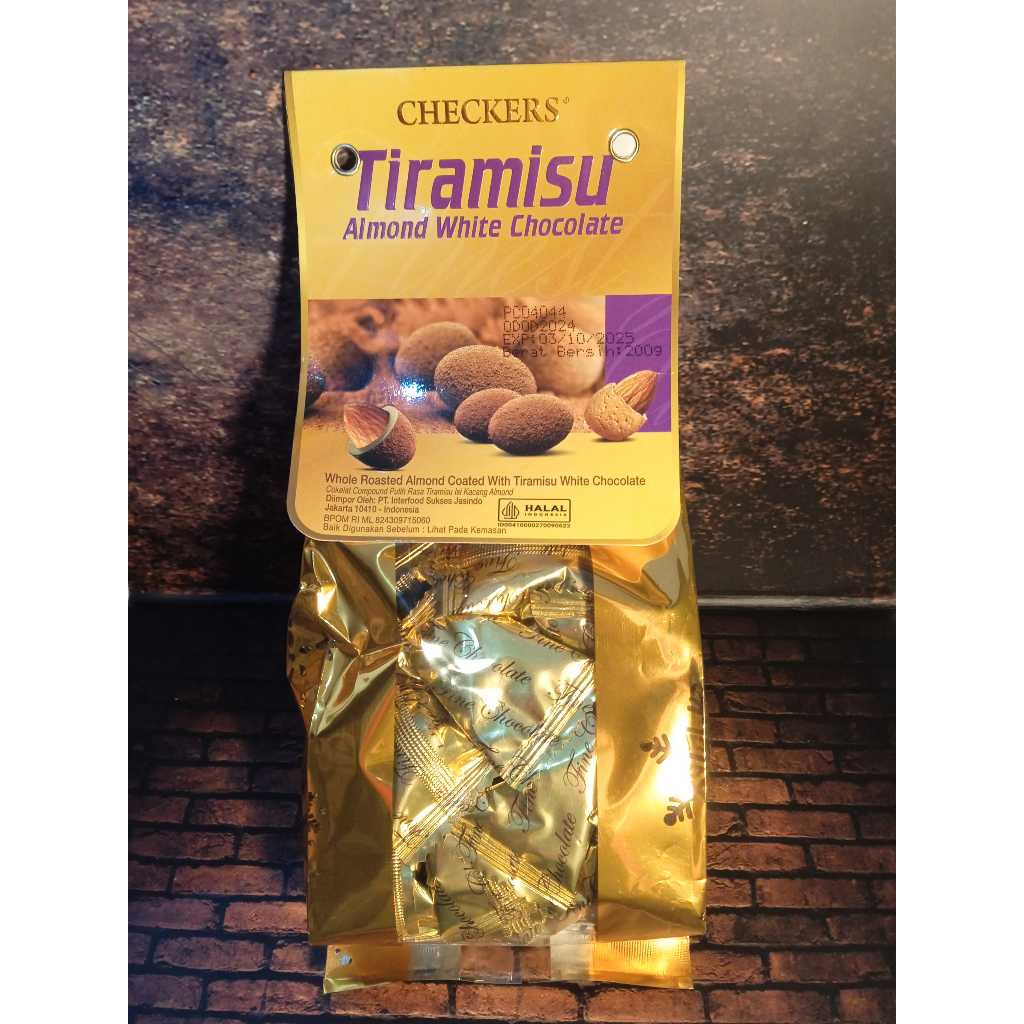 Jual Coklat Impor Malaysia / Checkers Chocolate 200gram / Tiramisu ...