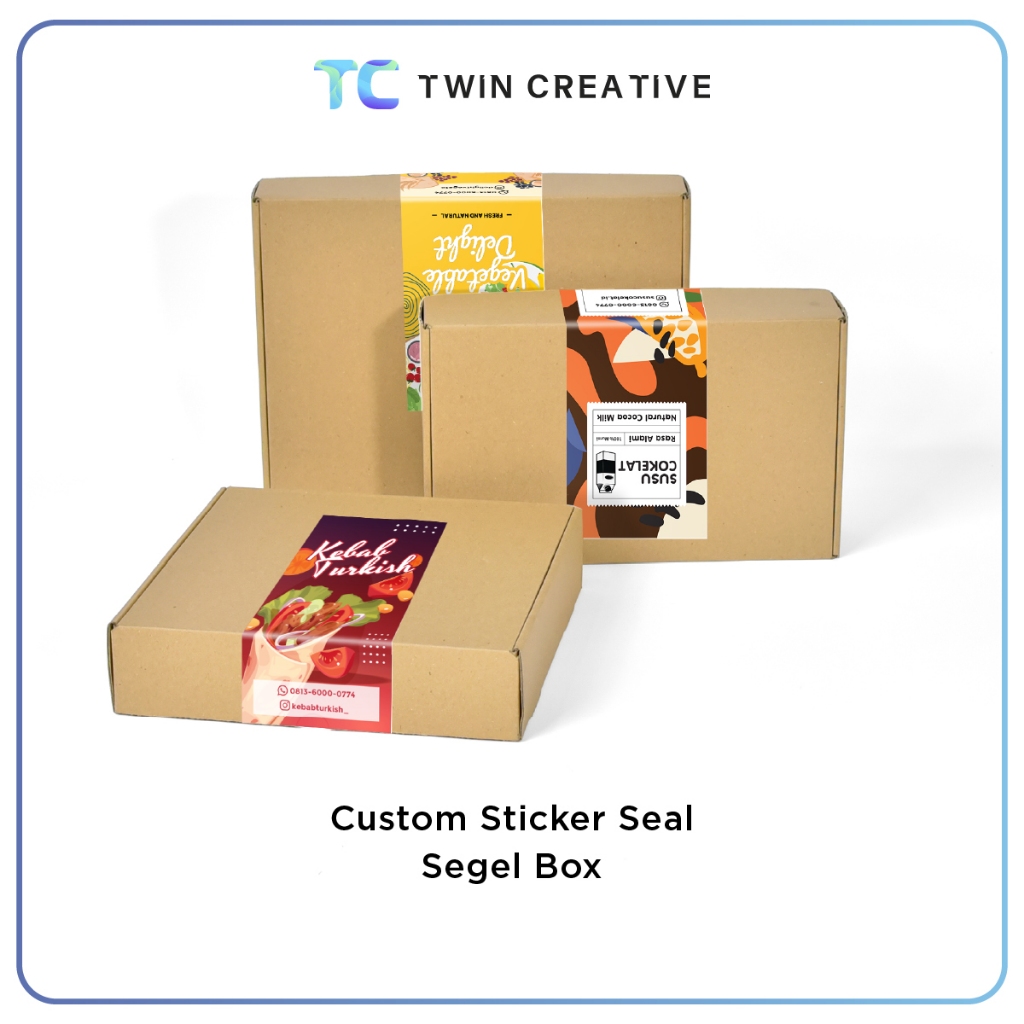 Jual Stiker Seal Custom Segel Box Pengiriman Paket Anti Air Tidak Mudah ...