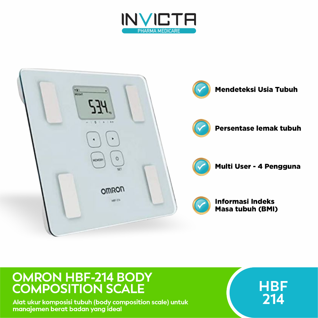 Jual Omron Karada Scan Body Composition Scale - HBF 214 | Shopee Indonesia