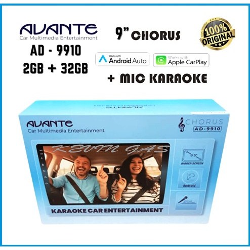 Jual Head Unit Android Avante AD-9910 Chorus 9 Inch Ram 2GB + Rom 32GB ...