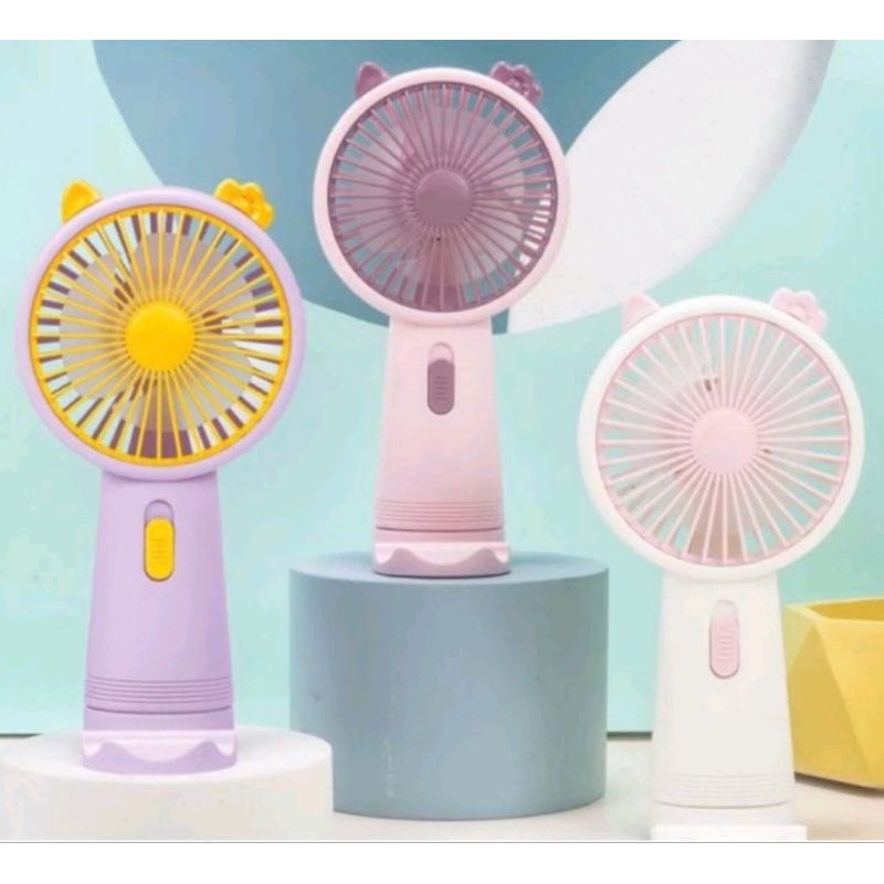 Jual KIPAS ANGIN MINI PORTABLE KARAKTER LUCU | Shopee Indonesia