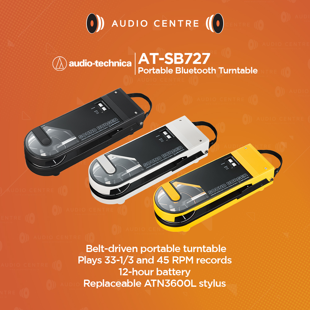 Jual Audio Technica AT-SB727 ATSB 727 Sound Burger Portable BT Turntable | Shopee Indonesia
