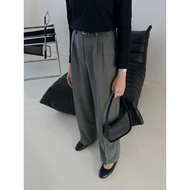 Jual [PRELOVED] STUDIO RIVIERE - Taylor Trousers (Grey size M) | Shopee ...