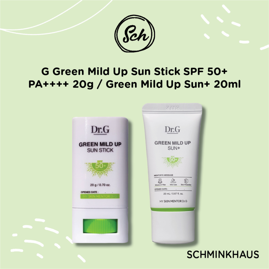 Jual G. Green Mild Up Sun Stick SPF 50+ PA++++ 20g / Green Mild Up Sun+ ...