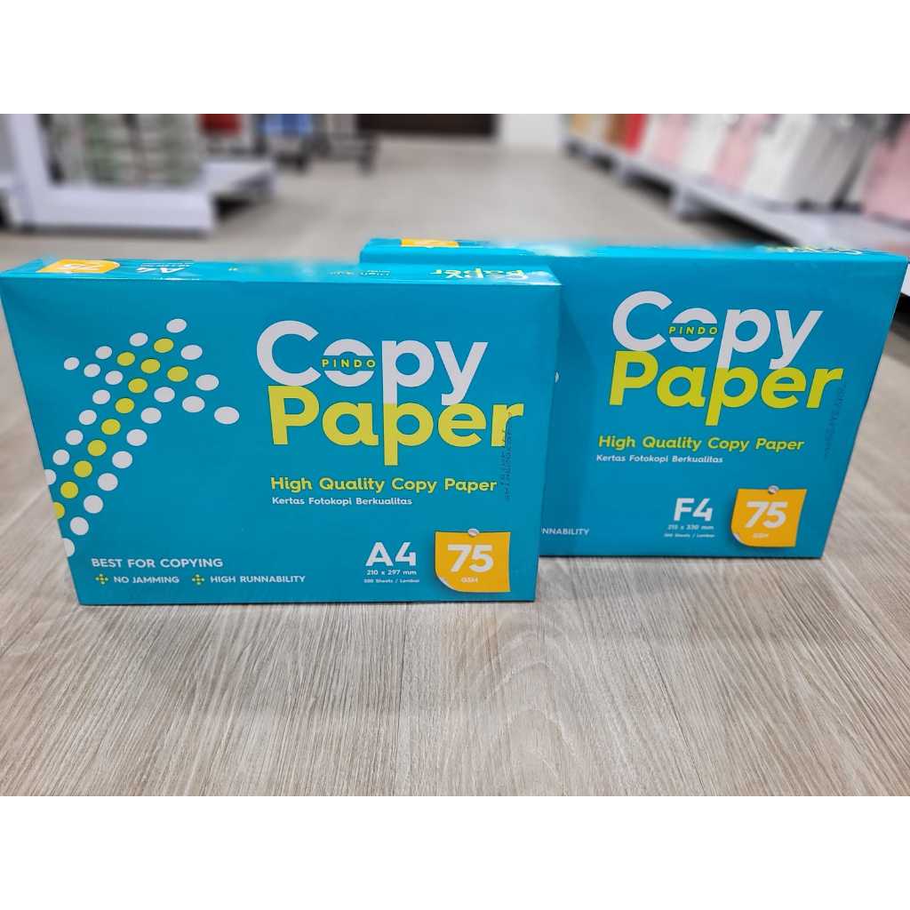 Jual Kertas HVS Copy Paper 75 Gsm Ukuran A4 & F4 | Shopee Indonesia