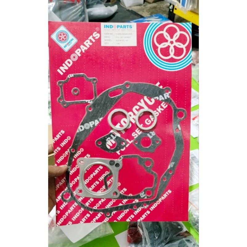 Jual paking perpak gasket fulset kopling blok suzuki rc 100 bravo tornado gx asli original ...
