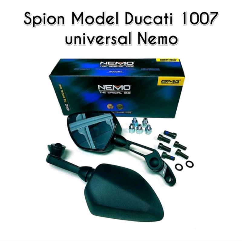 Jual NEMO ORIGINAL Spion model Ducati 1007,,,Buat semua jenis motor ...