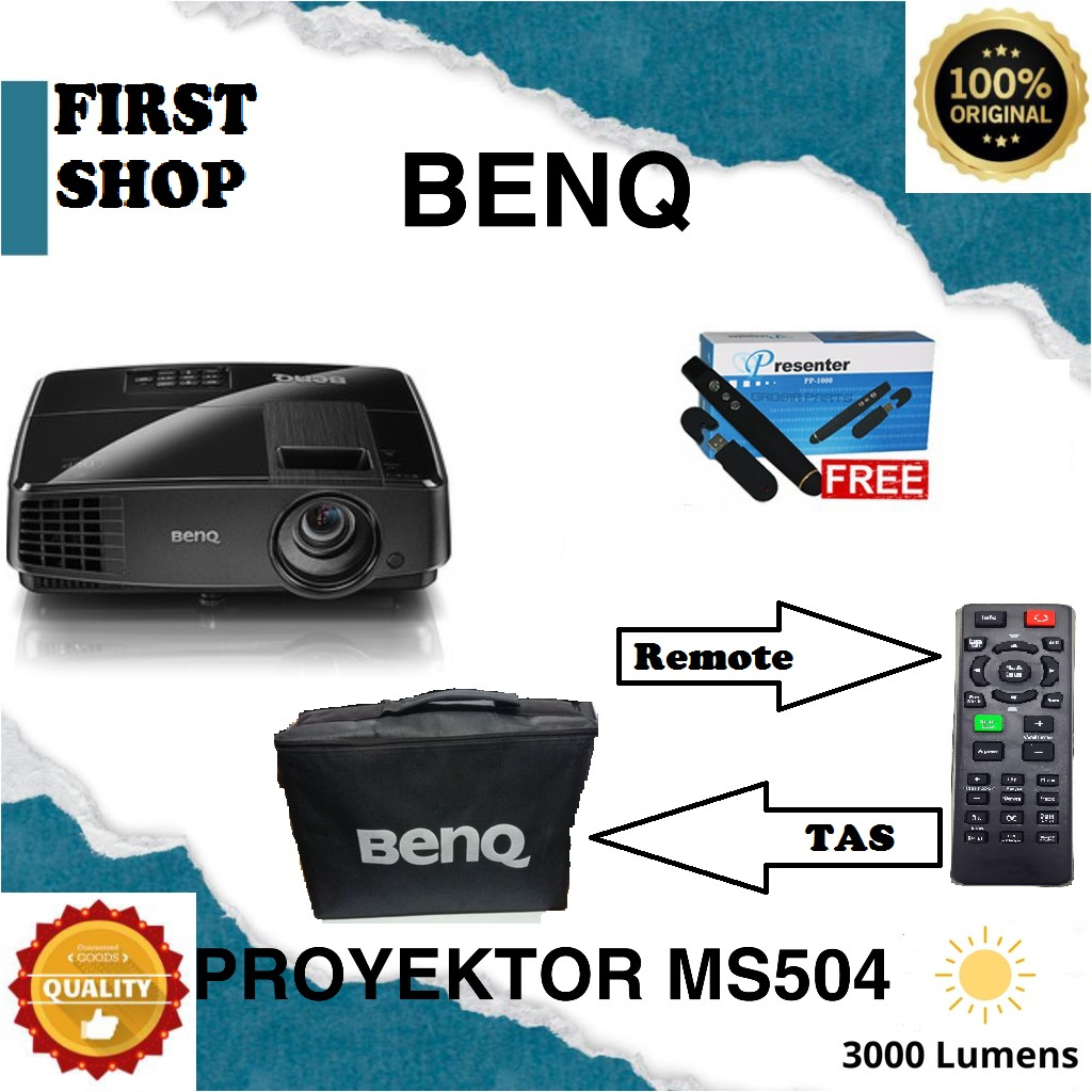 Jual Proyektor Benq MS504 Brightness 3000 Lumens | Shopee Indonesia