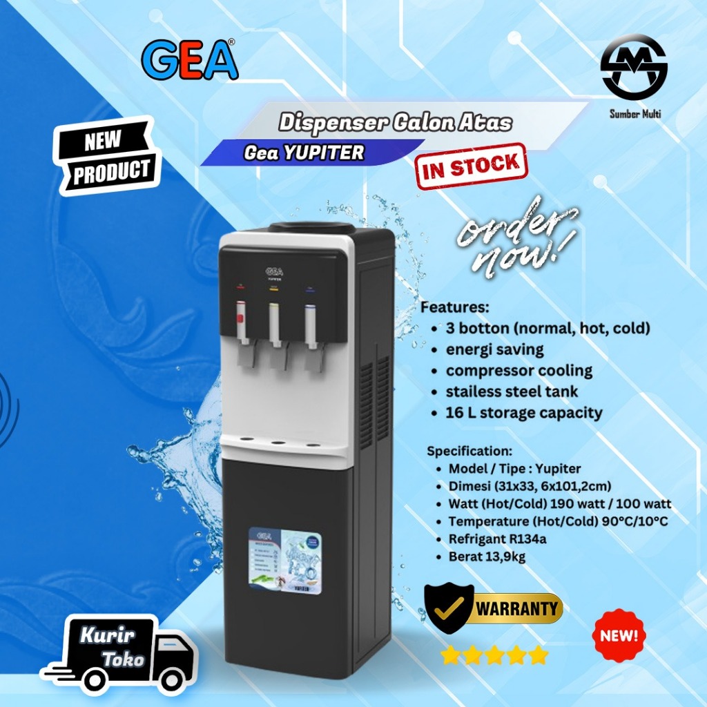 Jual Dispenser Galon Atas GEA YUPITER / Water Dispenser GEA JUPITER ...