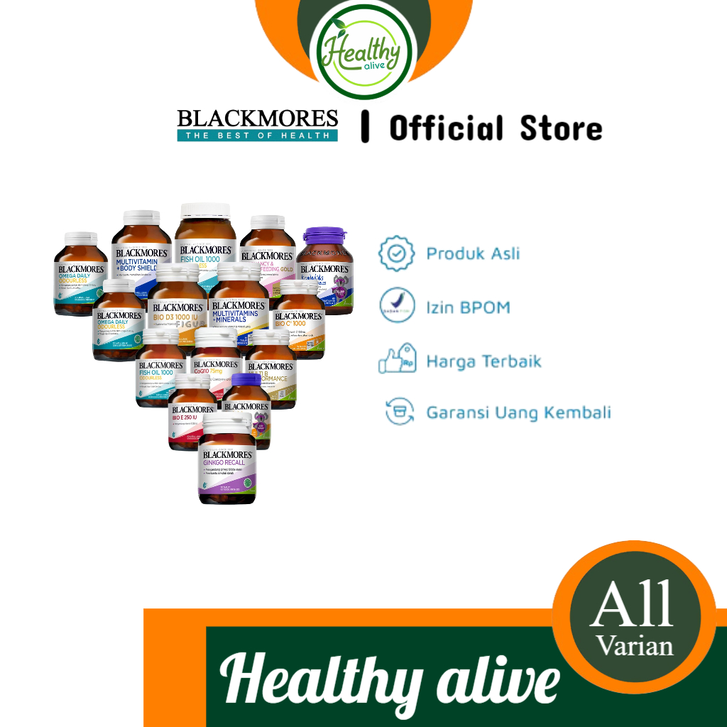 Jual Blackmores All Varian -Fish oil/i-folic/pregnancy/Koalakidz/bio c ...
