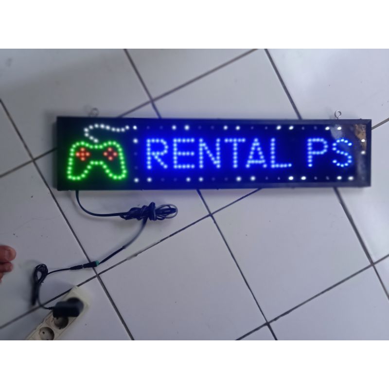 Jual tulisan lampu led / led sign RENTAL PS | Shopee Indonesia