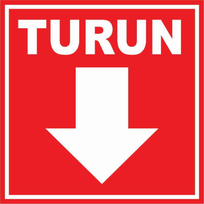 Jual STIKER TANDA PANAH / STIKER TANGGA NAIK TURUN UKURAN 7,5 x 7,5 cm ...