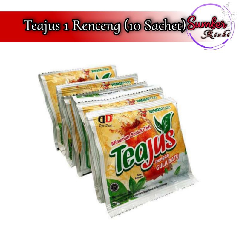 Jual Teajus 1 Renceng isi 10 Sachet | Shopee Indonesia