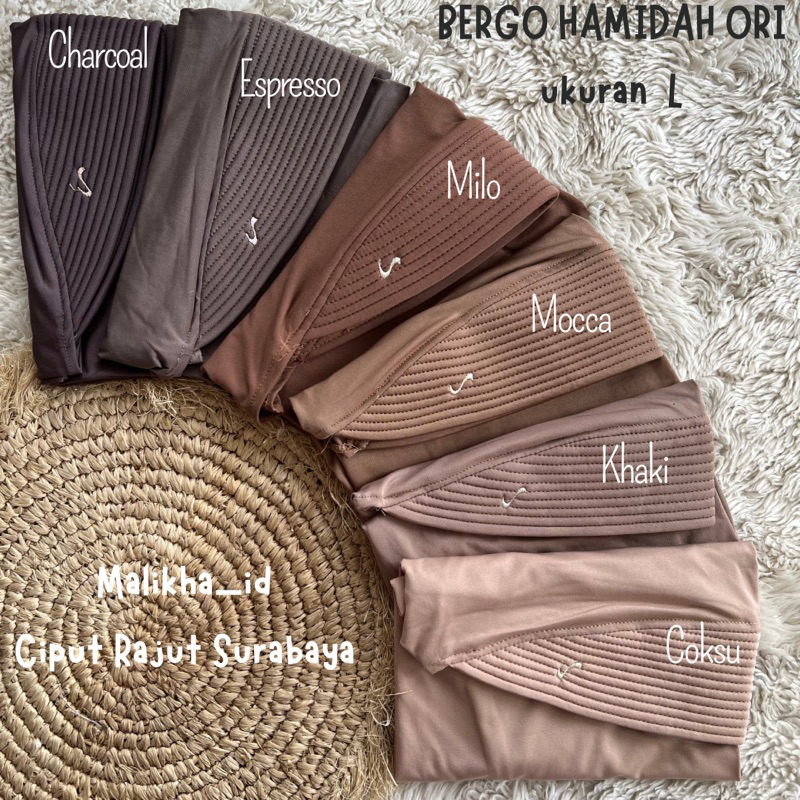 Jual JILBAB INSTAN BERGO HAMIDAH L | Shopee Indonesia