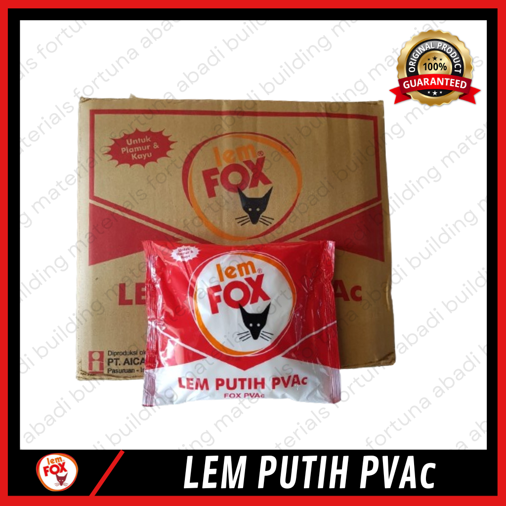 Jual Lem Fox PVac Warna Merah Ukuran 400 700gram Lem Fox Putih | Shopee Indonesia