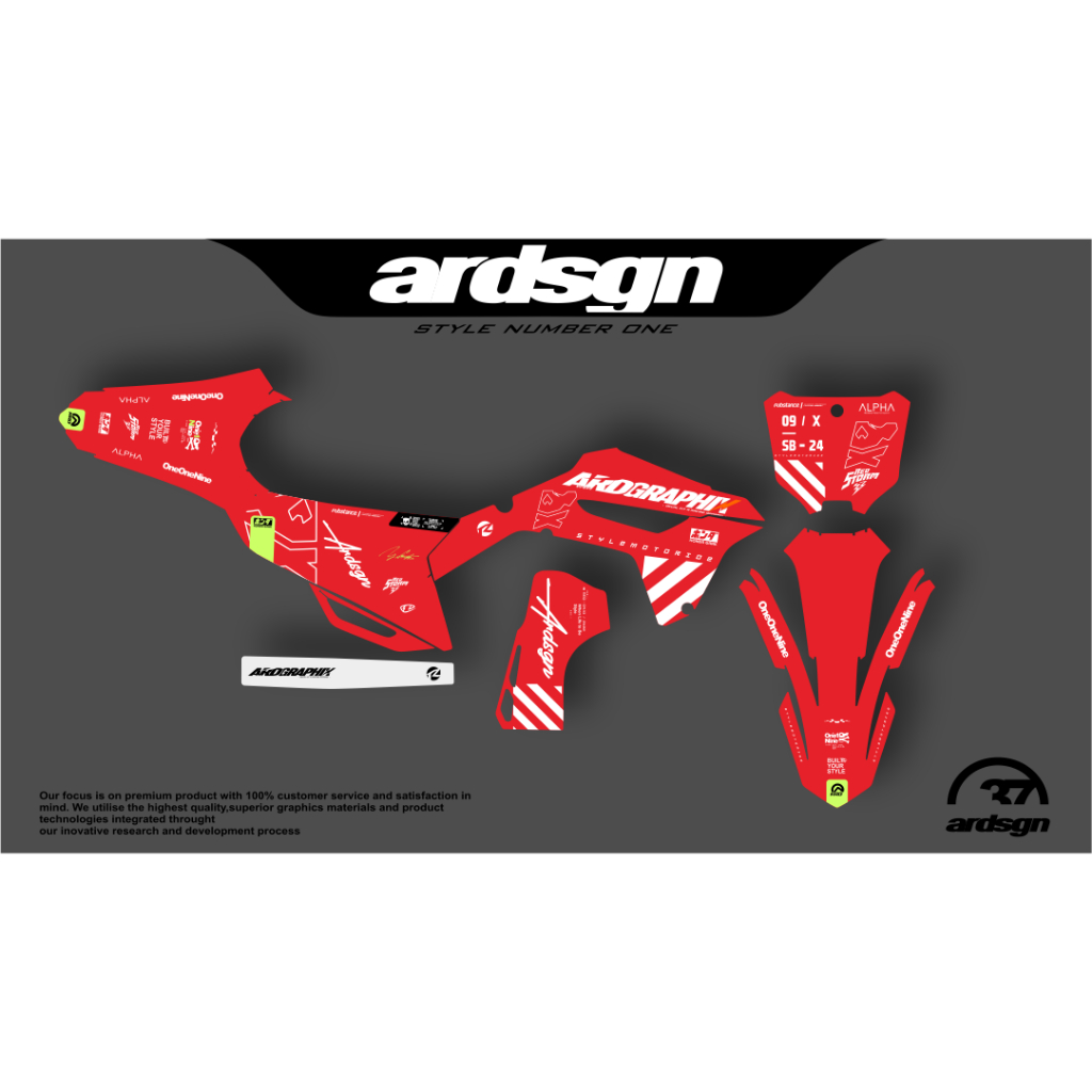 Jual NEW CRF 450R - Decal CRF 450R Full body custom - Decal supermoto ...