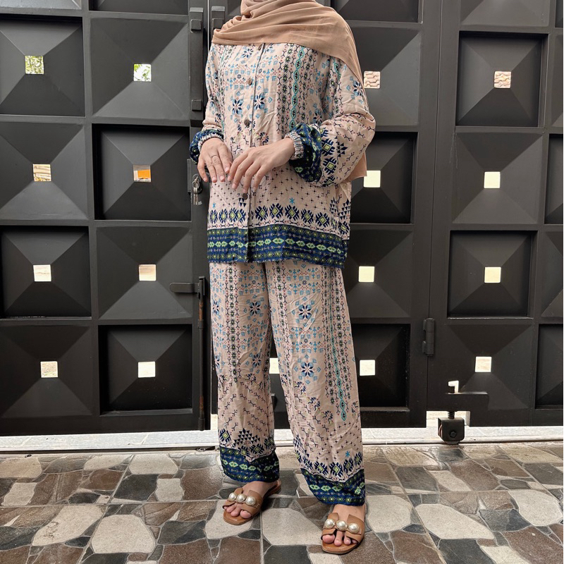 Jual piyama oneset rayon kekinian / setelan wanita/ pakaian wanita/ one set wanita kekinian ...