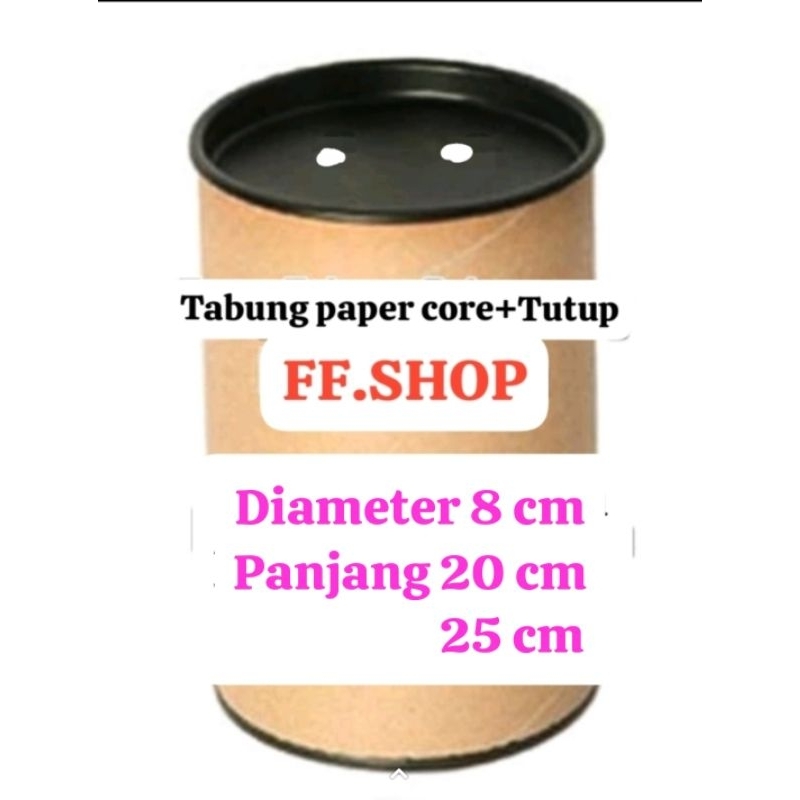 Jual Tabung Packing Dm 8 x 20 cm,25 cm + Ttp/Tube Paper Core/selongsong ...