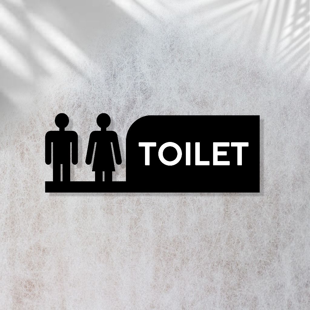 Jual Sign Acrylic toilet simple | Akrilik toilet simple | Shopee Indonesia