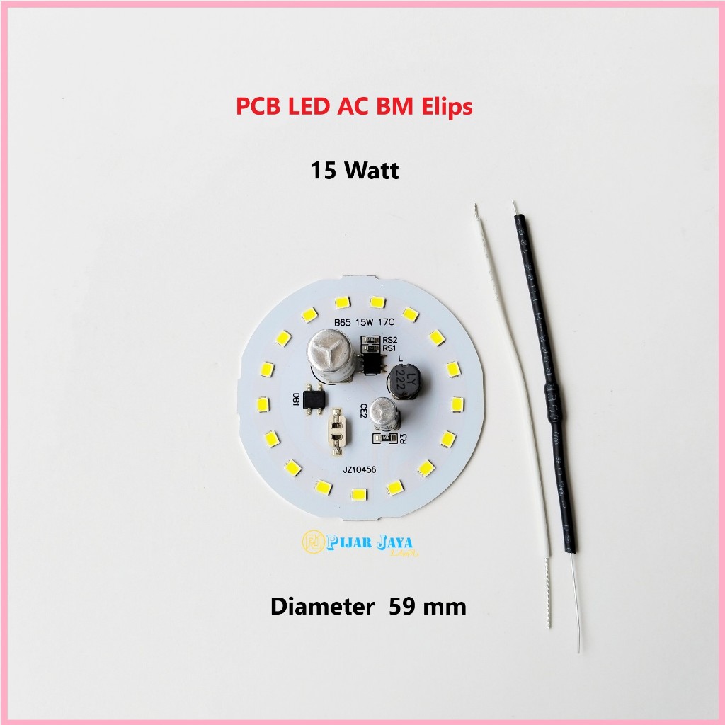 Jual PCB Led BM Elips 15 20 30 40 Watt Nyala Putih Terang PCB Led AC ...