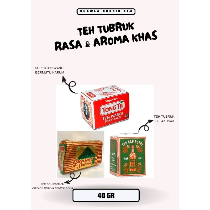 Jual TEH TUBRUK TONG TJI GUNUNG SATRIA CAP BOTOL HARUM WANGI AROMA ...