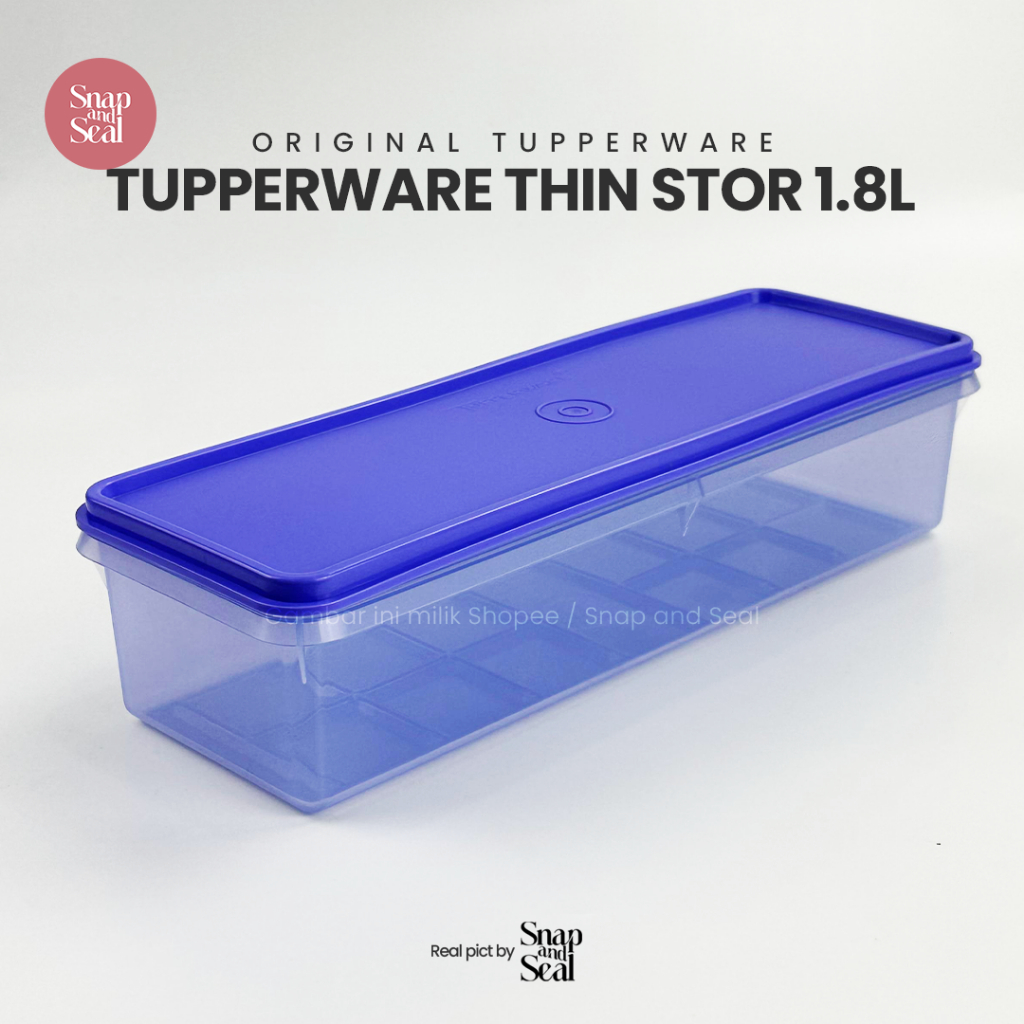 Jual Tupperware Thin Stor 1.8L 33x12x8,5cm | Shopee Indonesia